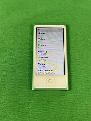 Apple iPod Nano 7th Generation 16GB A1446 Teal MP3 Digital Music Player ...