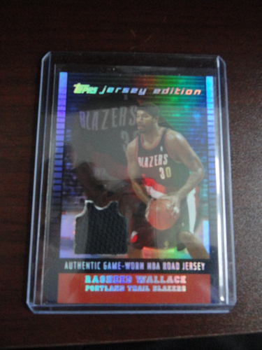 2002-03 Topps Jersey Edition Copper 40/99 Rasheed Wallace #JERAW Trail ...