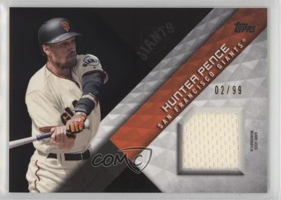 2018 Topps Major League Material Series 2 Black 2/99 Hunter Pence #MLM ...