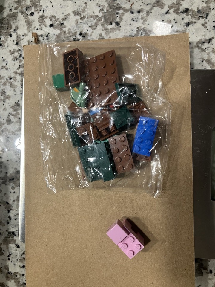 LEGO Random Unopened Minecraft bag 2 Mini-Figures and Pig Blocks Bricks ...