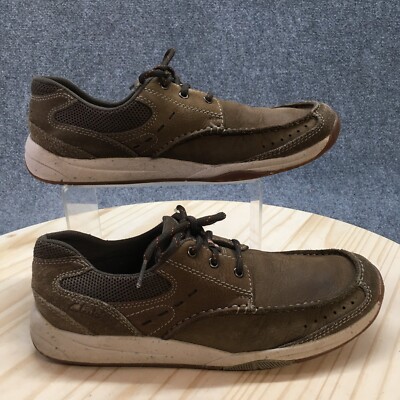 Clarks Shoes Mens 9 M Allston Edge Boat Casual Sneakers 26106791 Brown ...