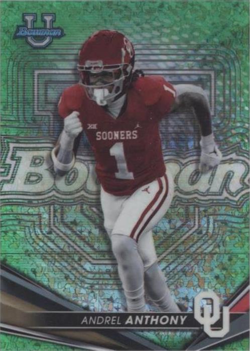 2022-23 Bowman's Best University - Andrel Anthony #47 Green Refractor ...