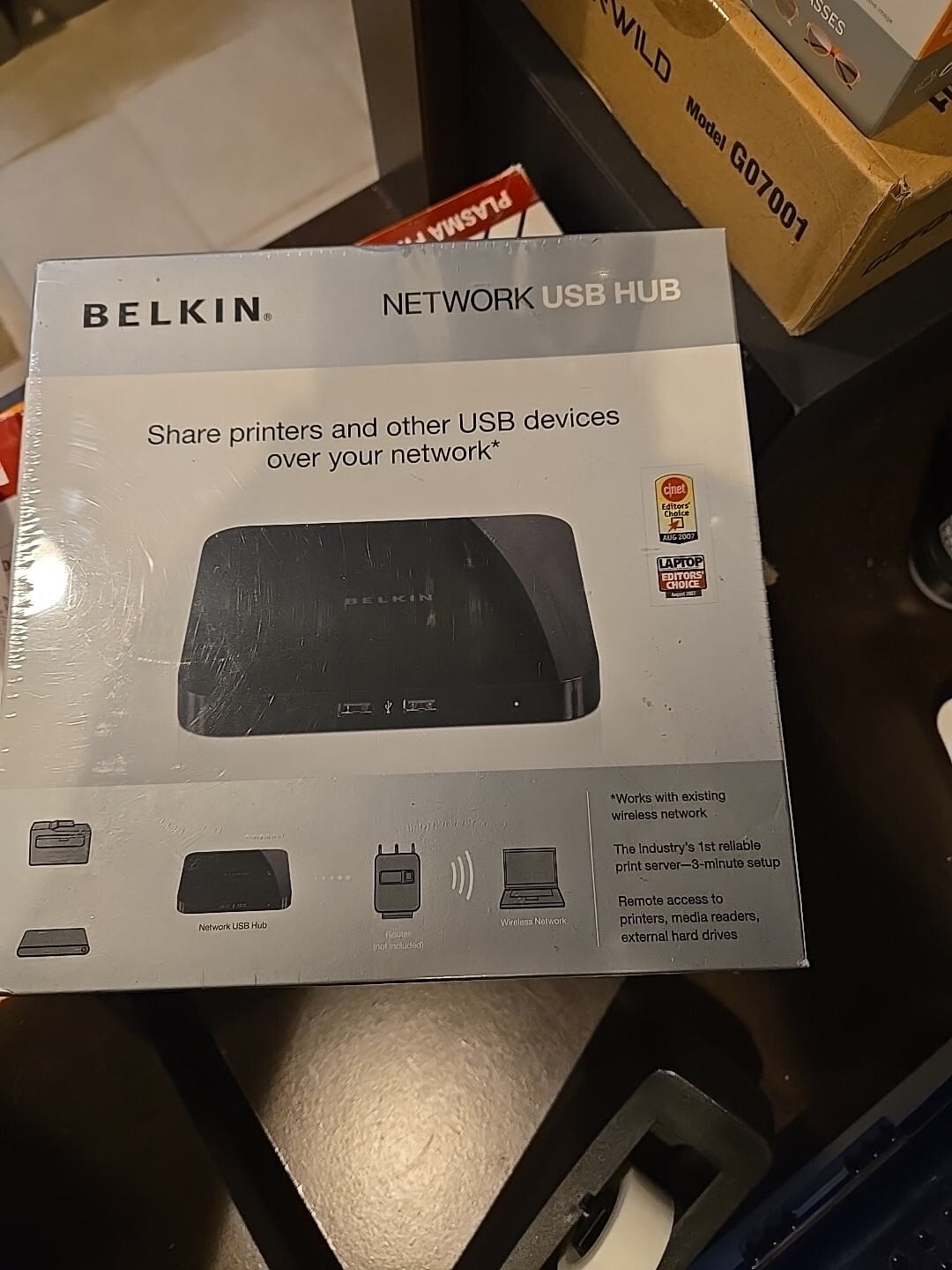 NEW BELKIN Network USB HUB F5L009 Share Printers and USB Devices | eBay