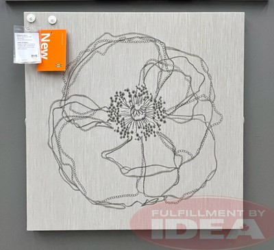 Brand New IKEA PJATTERYD Flower Doodle Picture 56x56 cm (22x22 ") 205. ...
