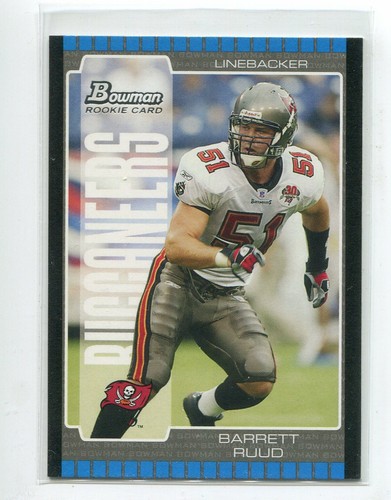 2005 Bowman #176 Barrett Ruud Nebraska / Tampa Bay Buccaneers Rookie | eBay
