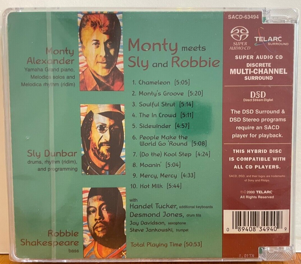 MONTY ALEXANDER - Monty Meets Sly & Robbie - Telarc SACD | eBay