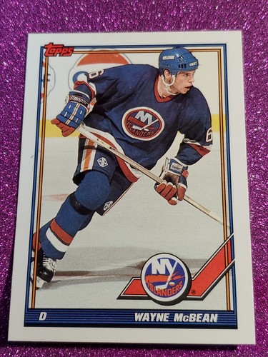 1991-92 Topps Islanders Hockey Card #62 Wayne McBean | eBay