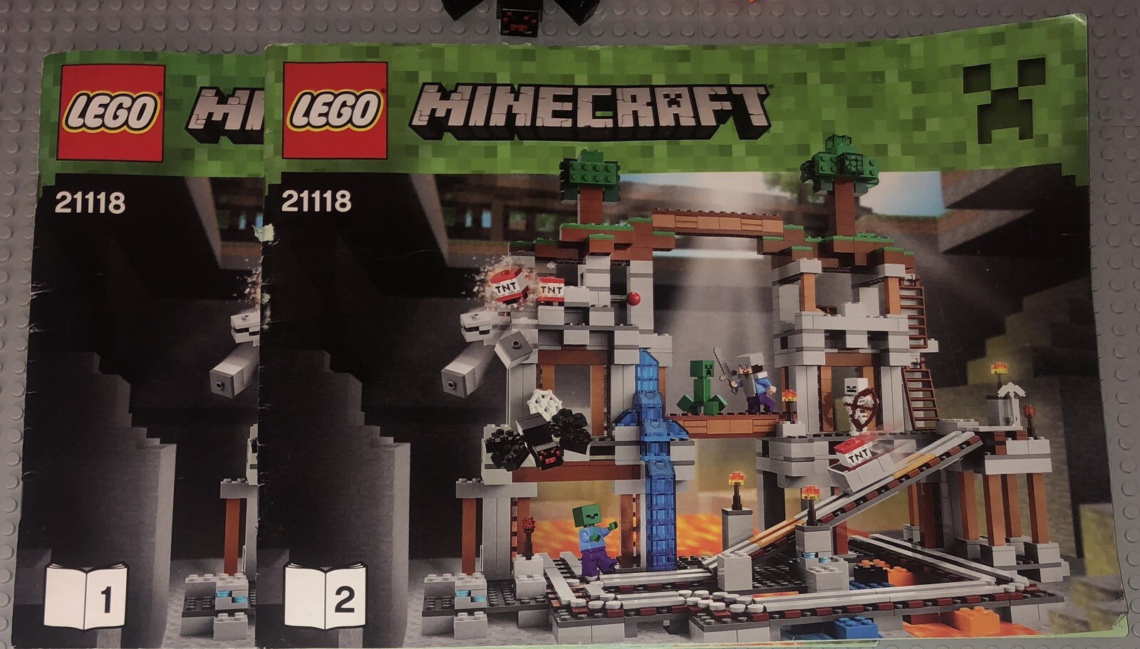 Lego 21118 Minecraft The Mine Complete Set Minifigures Manuals | eBay