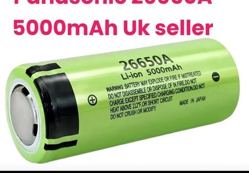 2pack 26650 Batteries 3.7V Rechargeable 5000mAH Battery Flat Top | eBay UK