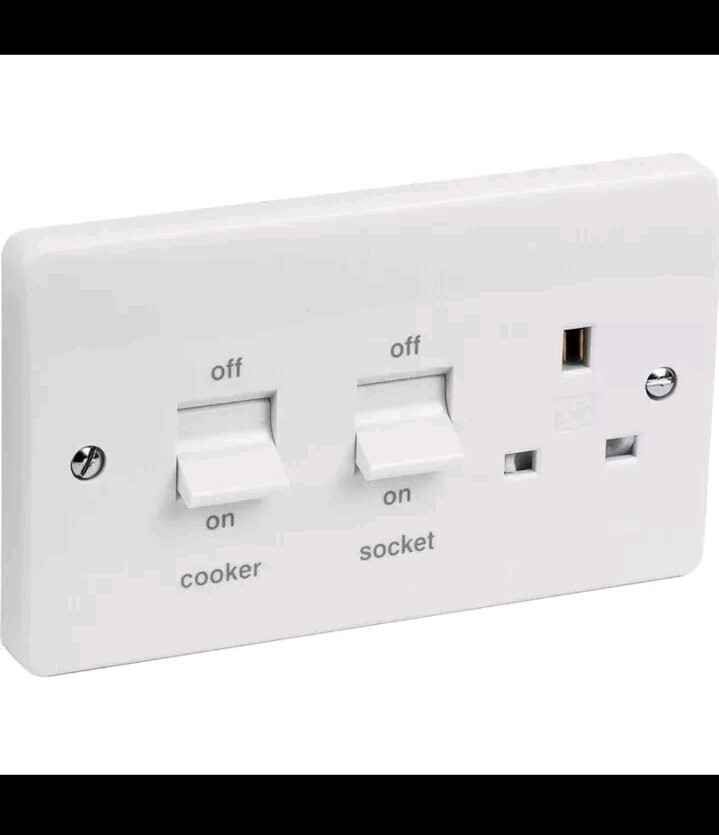 MK 45Amp COOKER CONTROL SWITCH WITH SOCKET K5060 | eBay UK