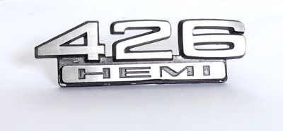 1966 67 CHARGER, CORONET, GTX or SATELLITE MOPAR 426 FENDER EMBLEM | eBay