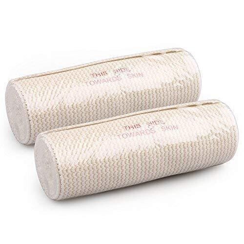 Cotton Elastic Bandage Wrap (6 Inches Wide x 15 Feet) 2 Rolls Compression | eBay