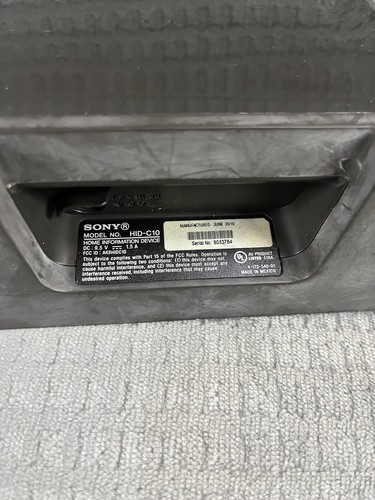 Sony Dash Personal Internet Viewer HID-C10, 7in - Black for sale online ...