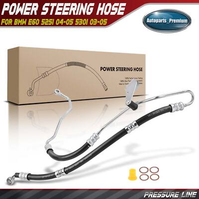 2003-2005 BMW E60 525i 04-05 530i 03-05 Power Steering Pressure Line ...