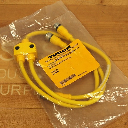 Turck VB2-RSC 4.4T-0.3/2RKC 4T-0.3/0.3/S1587 Connecting Cable Twin ...