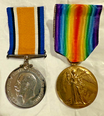 WW1 War & Victory Medals Pair. Machine Gun Corps. MGC. | eBay UK
