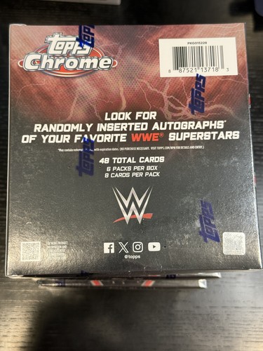 2025 Topps Chrome WWE Mega Box - New & Sealed - LOT OF 5 - READY TO ...