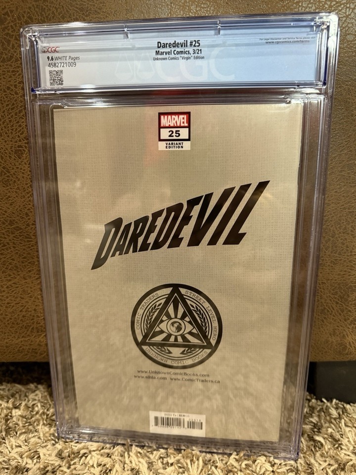Daredevil #25 Unknown Comics Virgin CGC 9.6 First Elektra as Daredevil | eBay UK