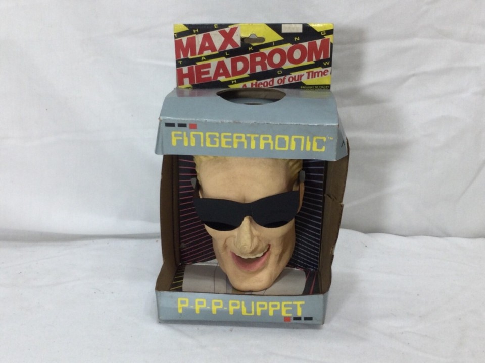 NEW 1987 Vintage Max Headroom MTV Sponge Finger Puppet Fingertronic ...