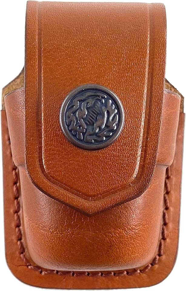 Genuine Leather Speedloader Carrier with Belt Clip for .38/.357/.44 ...