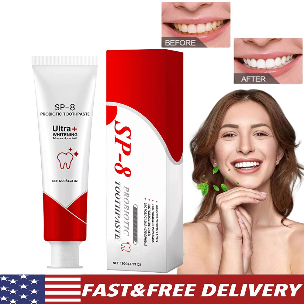 Sp 8 Pasta Dental, Sp-8 Ultra Whitening, Sp8 Probiotic Toothpaste