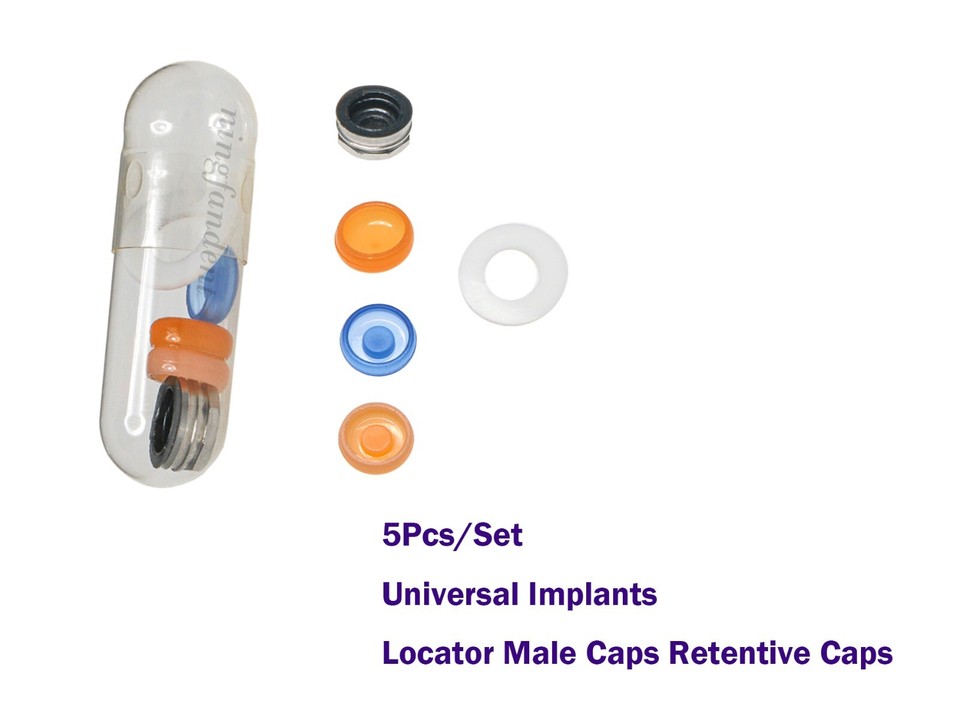 US Dental Overdenture Locat0r Implant Abutment Insert Retention Caps ...