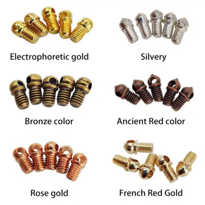 10pcs M3 M4 Perforated screws Gun head bolts DIY Hanging color copper ...