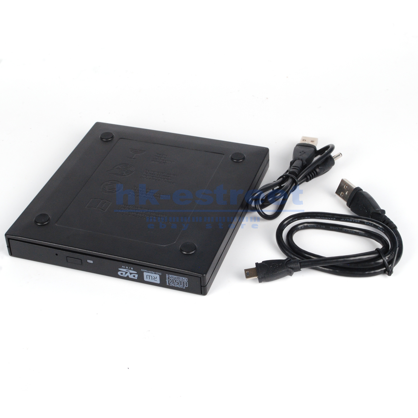 USB External DVD CD-RW Disc Burner Combo Drive Case 2000,XP, Vista, PC ...