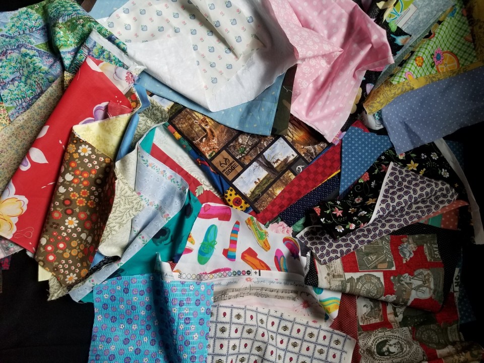 Grab Bag Vintage And New Quilting Cotton Fabric Moda Many Designers ...
