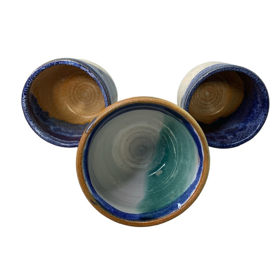 Studio Pottery Hand Thrown Vase Planter Blue Sand Earth Ocean ...