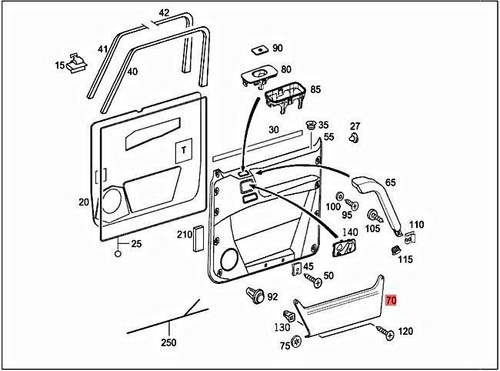 Genuine MERCEDES W463 G-CLASS W463 Cabrio Pocket 46372001589045 ...