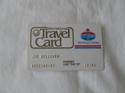 Vintage Amoco International Travel Card Card exp 12/86 (RARE) | eBay