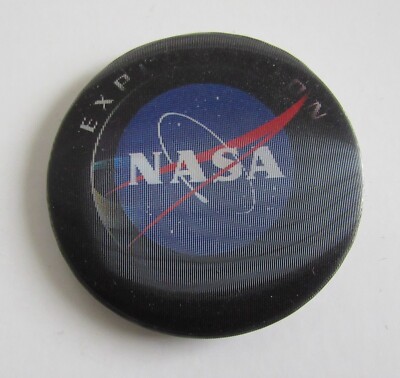 NASA Exploration Picture Changing Button Pin Vintage | eBay