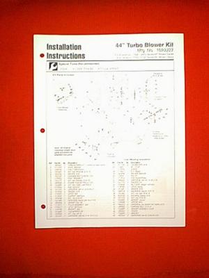 SIMPLICITY BROADMOOR / LANDLORD TRACTOR 44" TURBO BLOWER ATTACHMENT ...