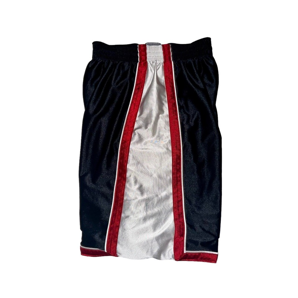 Tek Gear Vintage Dazzle Basketball Shorts Silky Shiny Silver Black Red ...