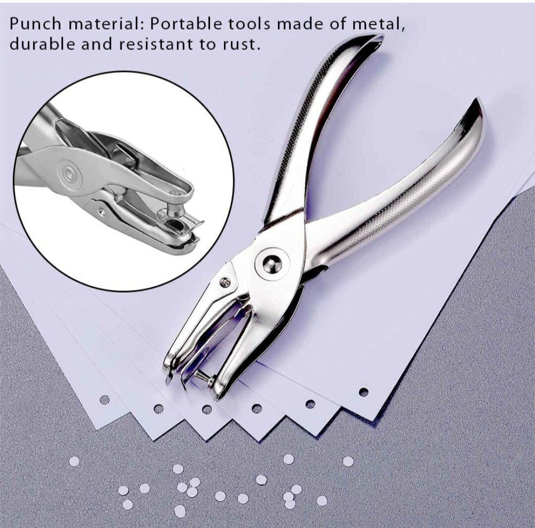 Paper Card Plier Hole Punch Universal Size 6mm Single Hole Puncher Easy ...