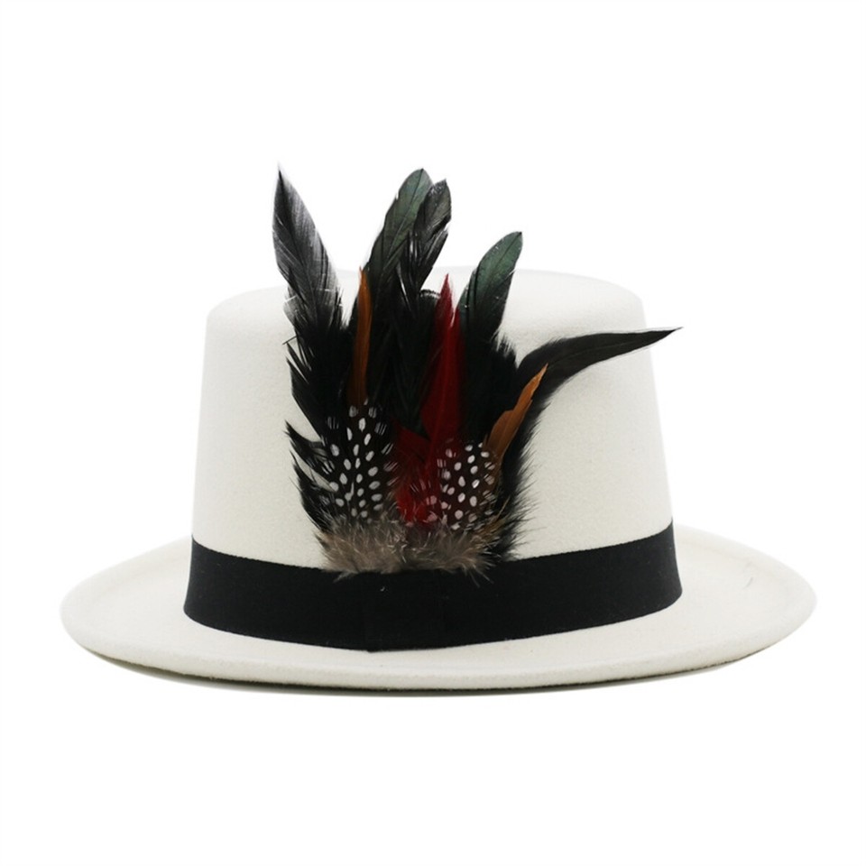 Vintage Top Hat Magic Performing Cap Wool Mad Hatter Tall Height 13CM ...