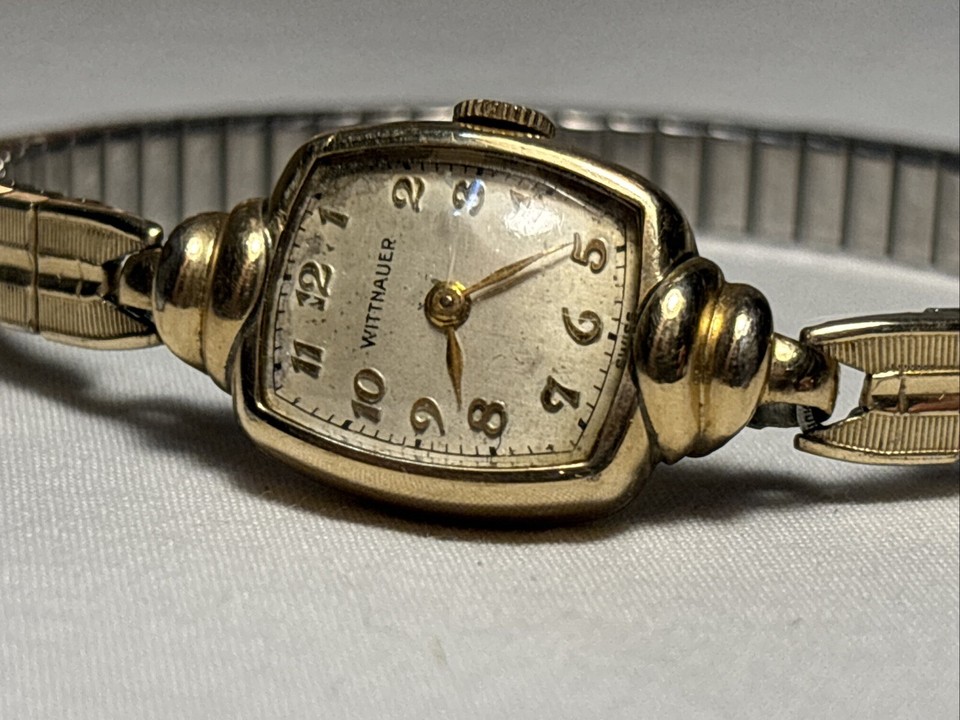 Vintage Longines Wittnauer Womens 14k Gold Wrist Watch Gold Medal U.S.A ...