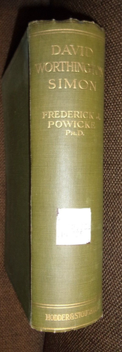 1912 Antique David Worthington Simon autographed hard copy book Powicke ...