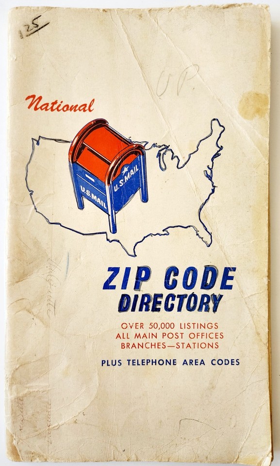 1974 National Zip Code Directory Telephone Area Codes VTG PB Communication F15 | eBay