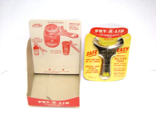 Vintage NOS Pry A Lid Canning Jar Bottle Top Opener with Store Display ...
