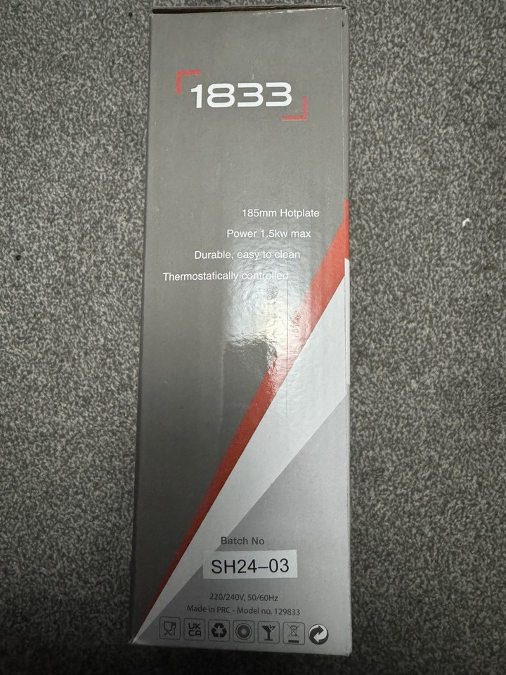 Joseph Gleave Electric Hot Plate – Single Burner – Brand New, Never ...