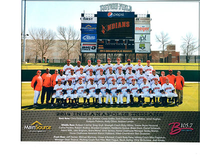 2014 INDIANAPOLIS INDIANS 8X10 TEAM PHOTO BASEBALL INDIANA | eBay