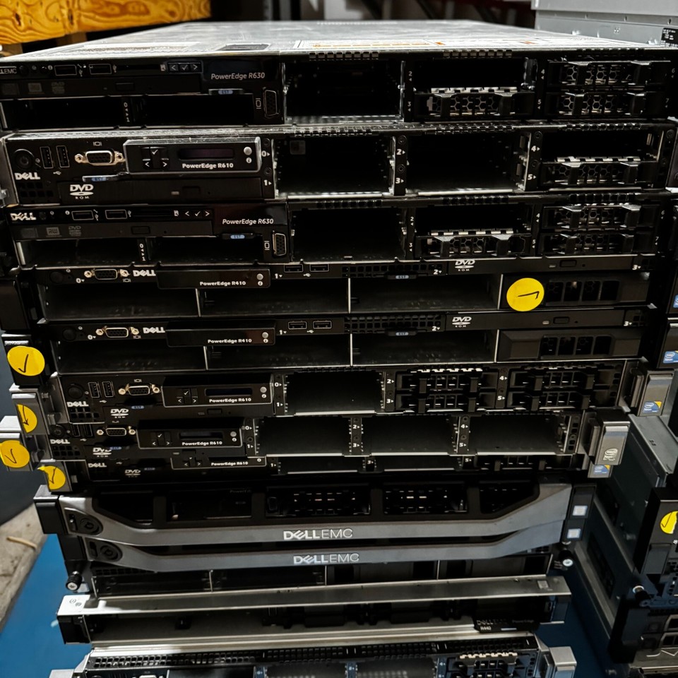 Lot of 53 Dell PowerEdge HP Proliant Servers (R620 R630 R720 R730 DL380 ...