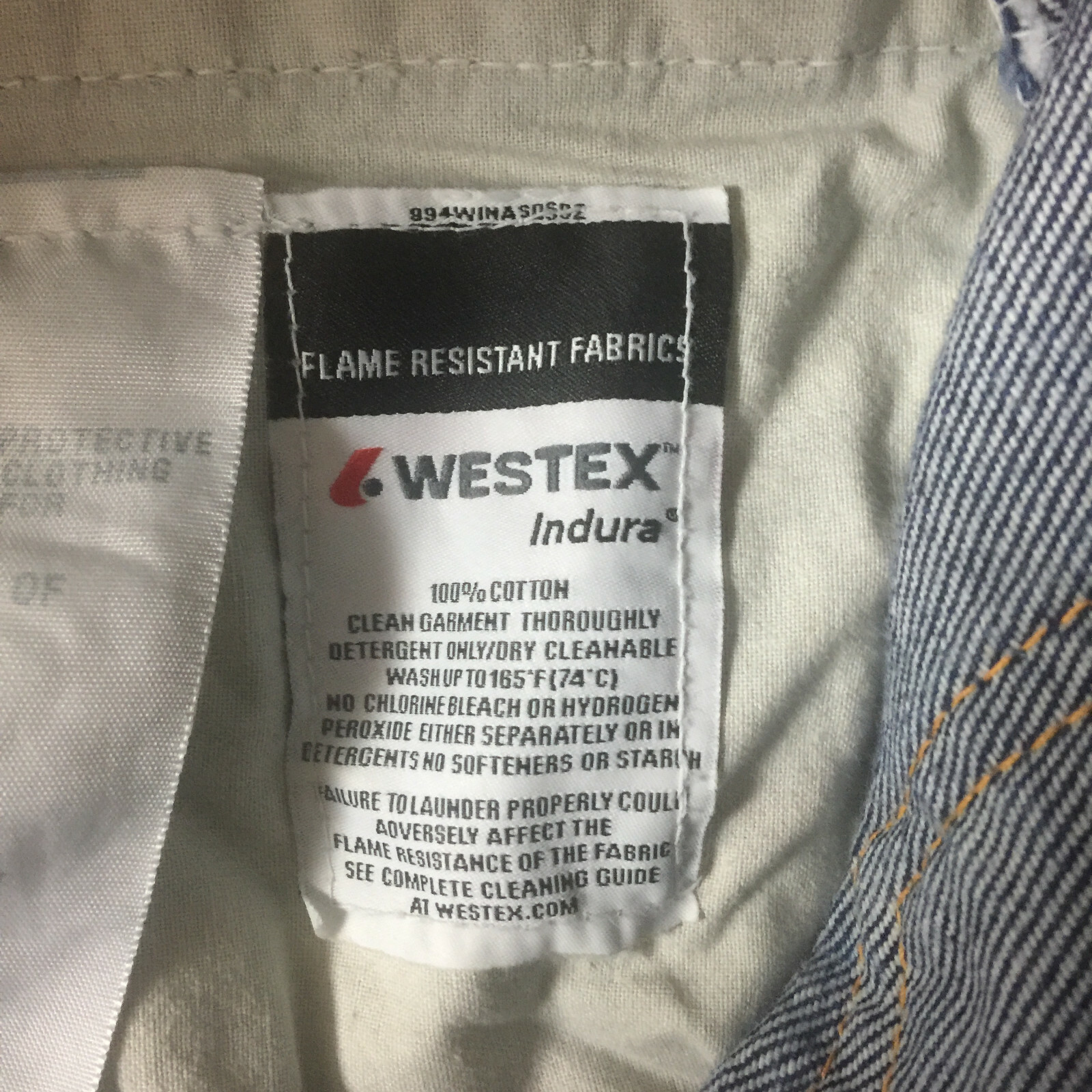Aramark Westex Men's Size 34x30 Indura 2112 HRC2 flame resistant Jeans ...