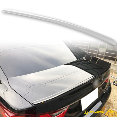 Fyralip Y22 Painted 1J2 Liquid Platinum Trunk Lip Spoiler For Lexus GS ...