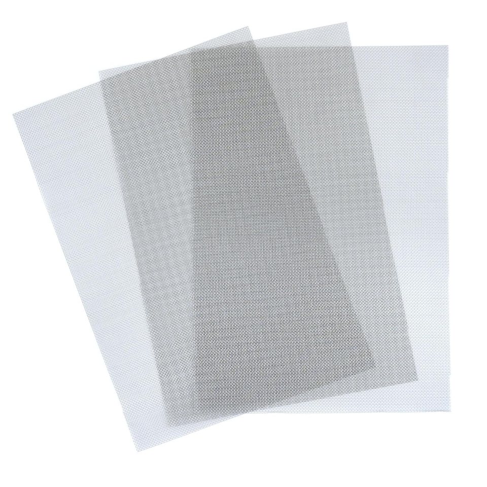 3 PCS 304 Stainless Steel Woven Wire Mesh Sheets 20 Mesh Flexible Air ...