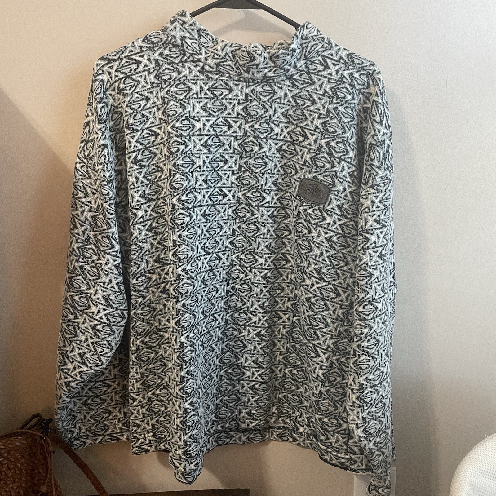 GRAIL VTG 80's Quicksilver Sweater L AOP Skate Surf U… - Gem