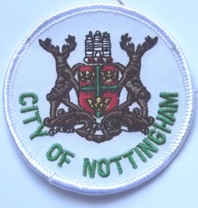 CITY OF NOTTINGHAM WORLD EMBROIDERED PATCH BADGE + FREE UK POSTAGE | eBay