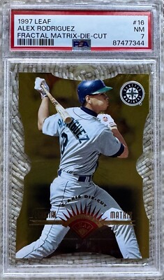 1997 LEAF FRACTAL MATRIX DIE-CUT ALEX RODRIGUEZ PSA 7 | eBay